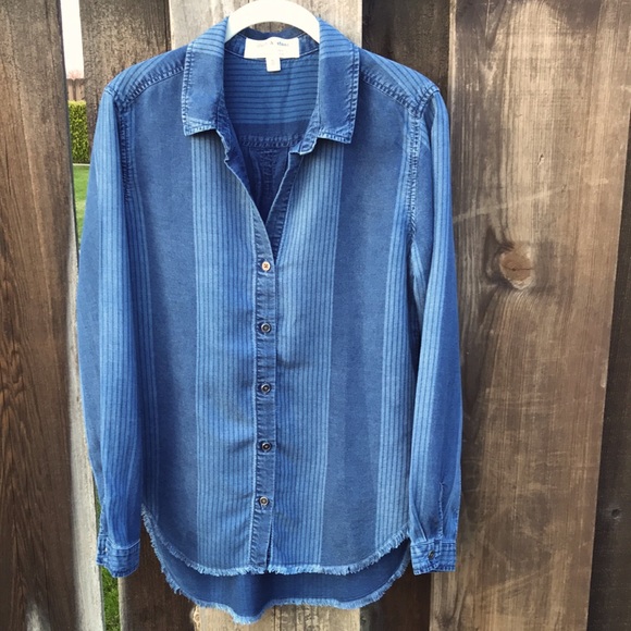 cloth & stone | Tops | Cloth Stone Denim Shirt | Poshmark